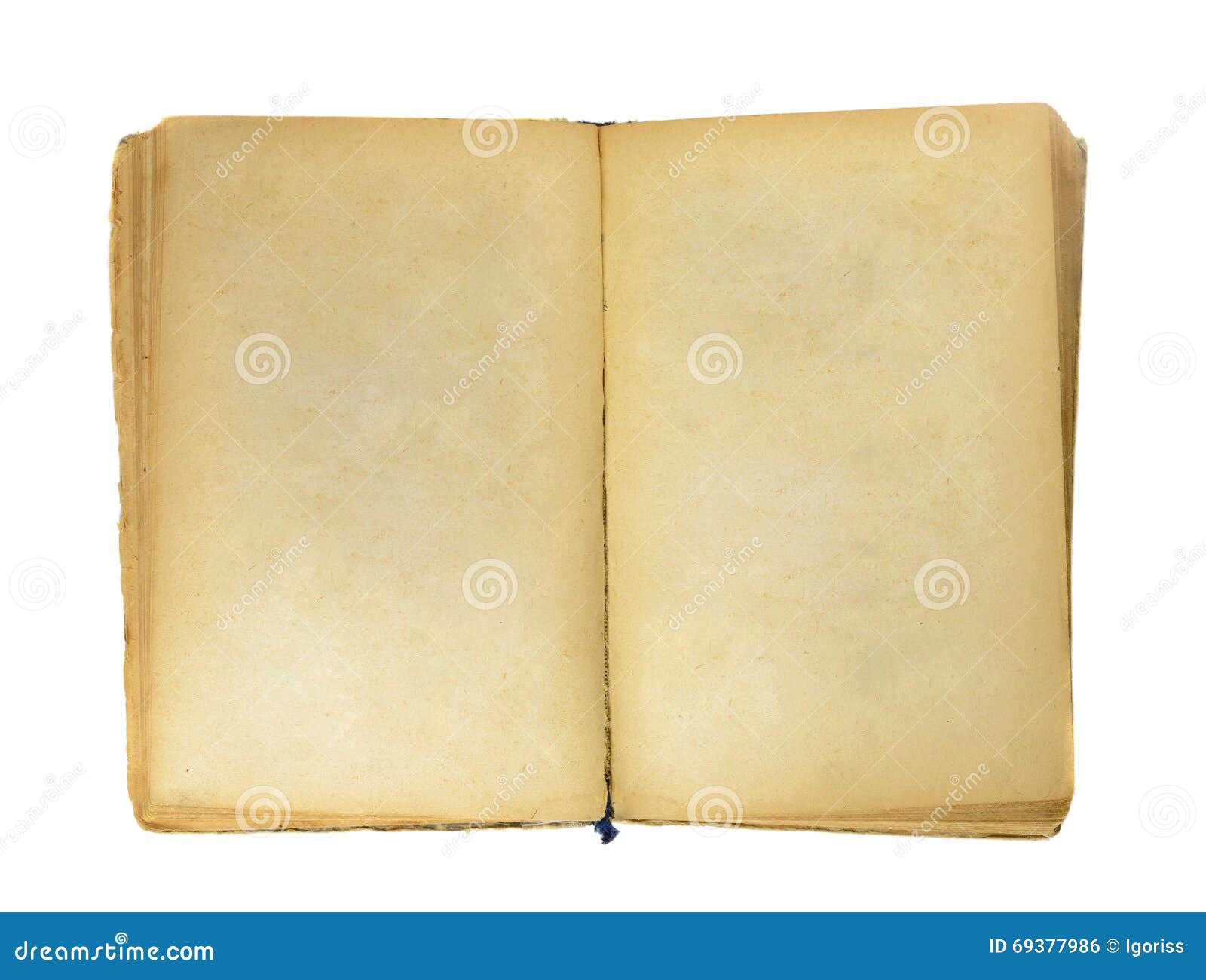 Old Book with Blank Yellow Stained Pages Stock Photo - Image of white ...