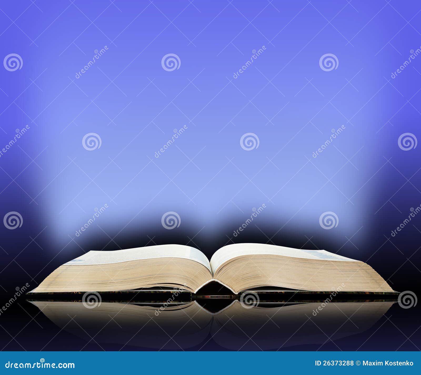 Old Book, Blue Light Background Stock Photo - Image of research ...