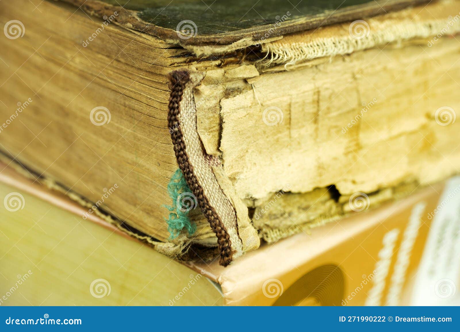 Old Book, Old Book Cover. Close-up Stock Photo - Image of sheet ...