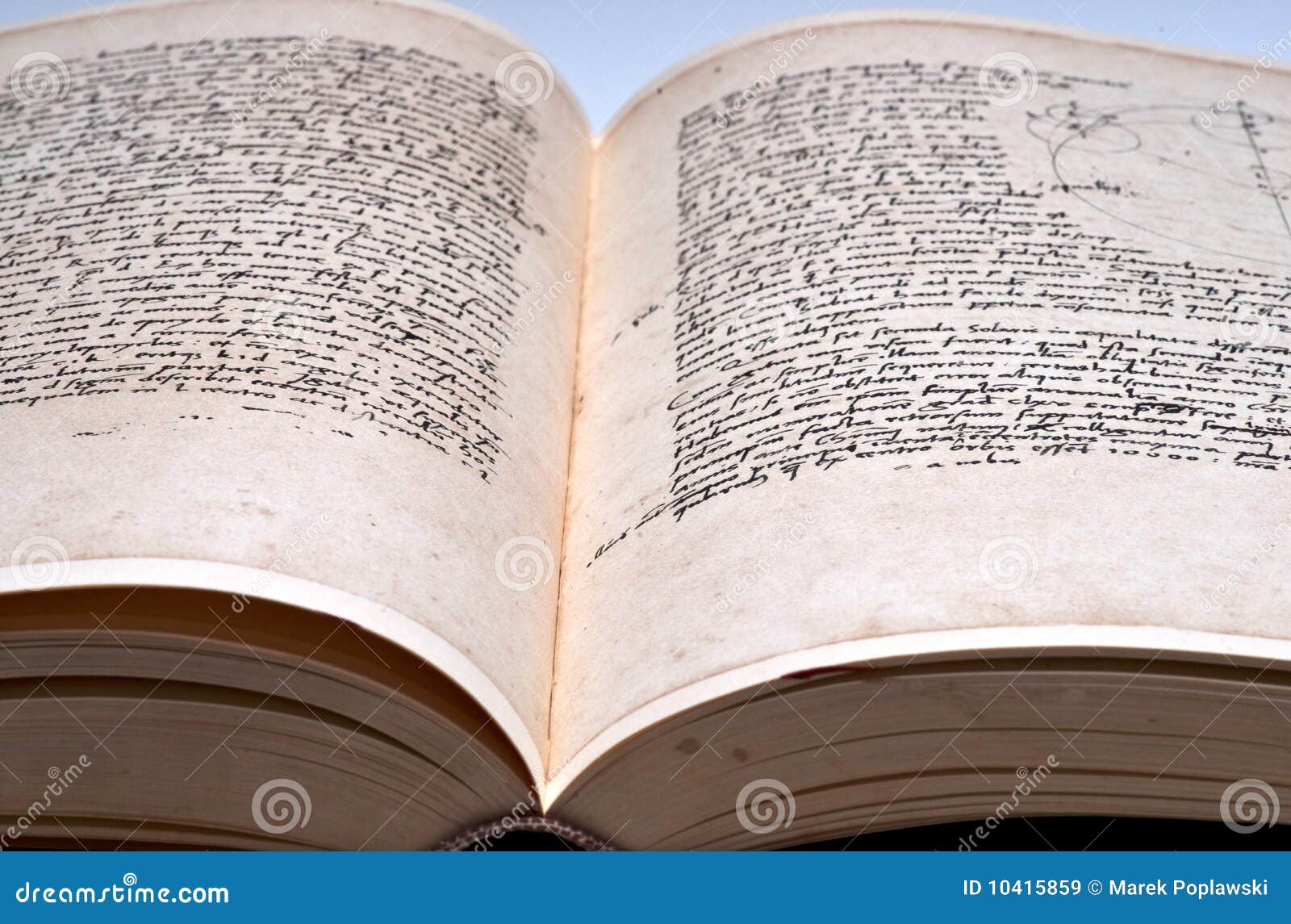 Old Book Double Page Spread Stock Image - Image of close, closeup: 10415859