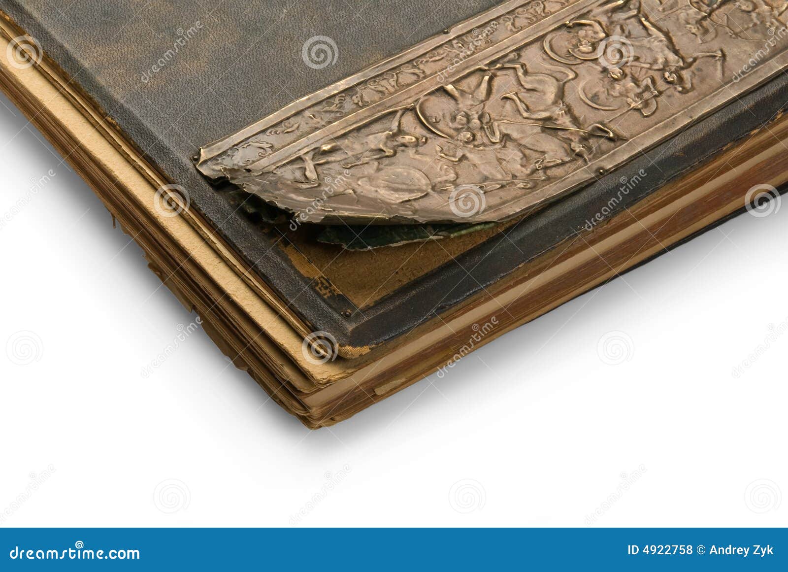 The Old Book with an Engraving Stock Photo - Image of metal, paper: 4922758