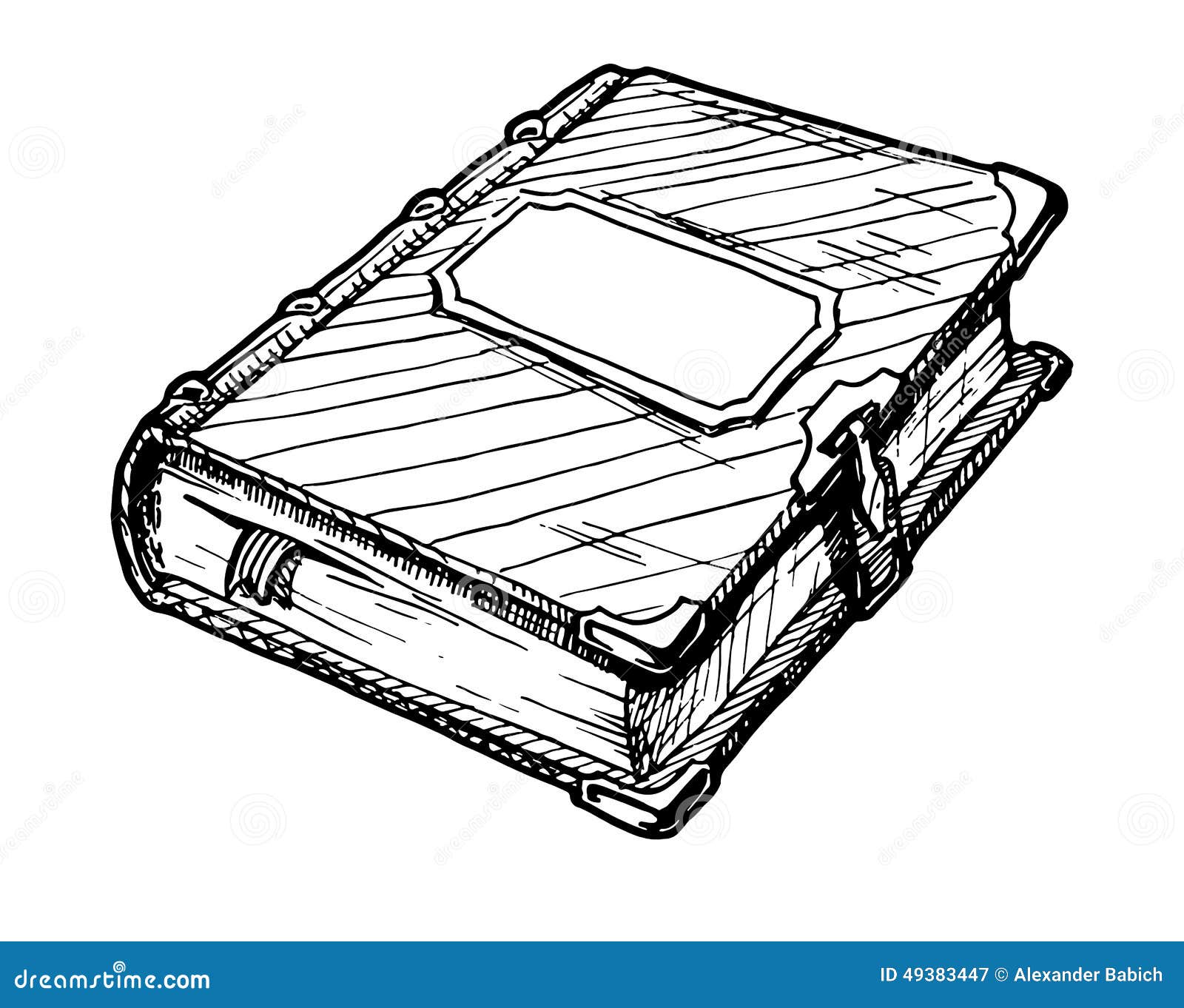 Old book stock vector. Illustration of isolated, cover - 49383447