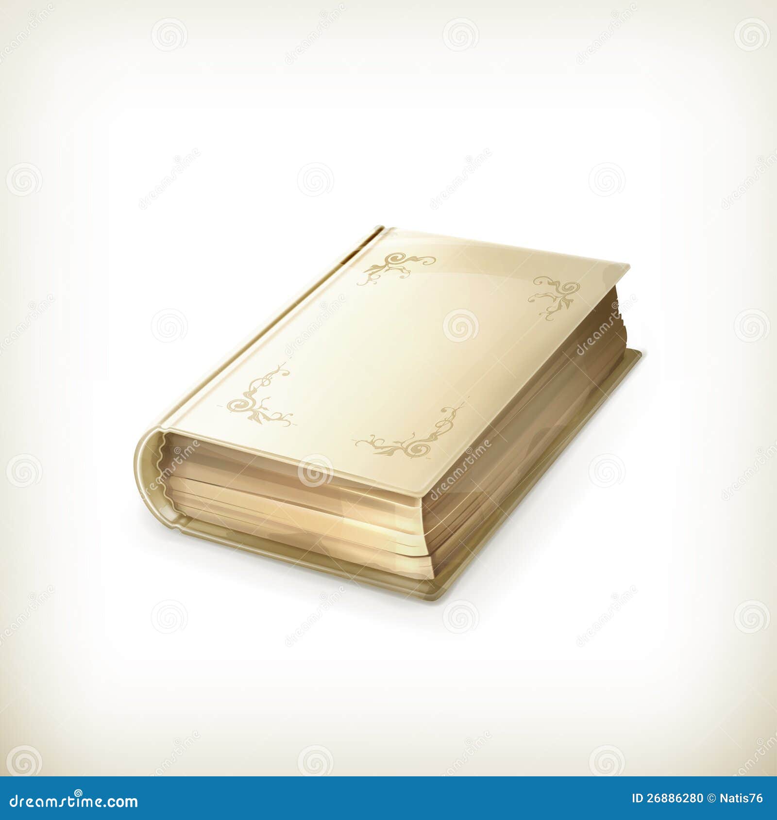 Old book, icon stock vector. Illustration of sheet, education - 26886280