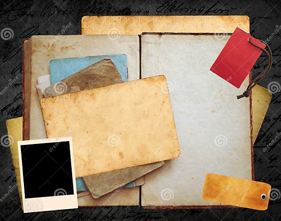 Old book layout stock image. Image of postcard, tags - 18886071
