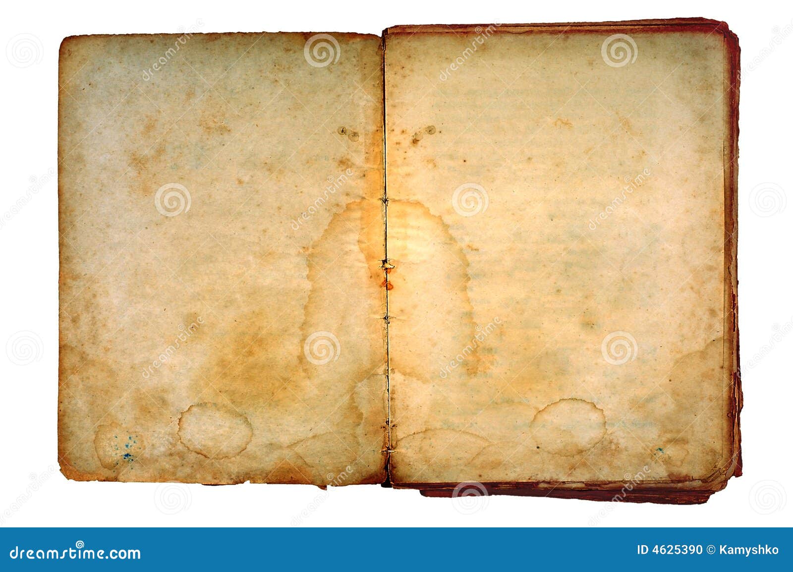 Old Book Open on Both Blank Pages. Stock Photo - Image of broadside ...