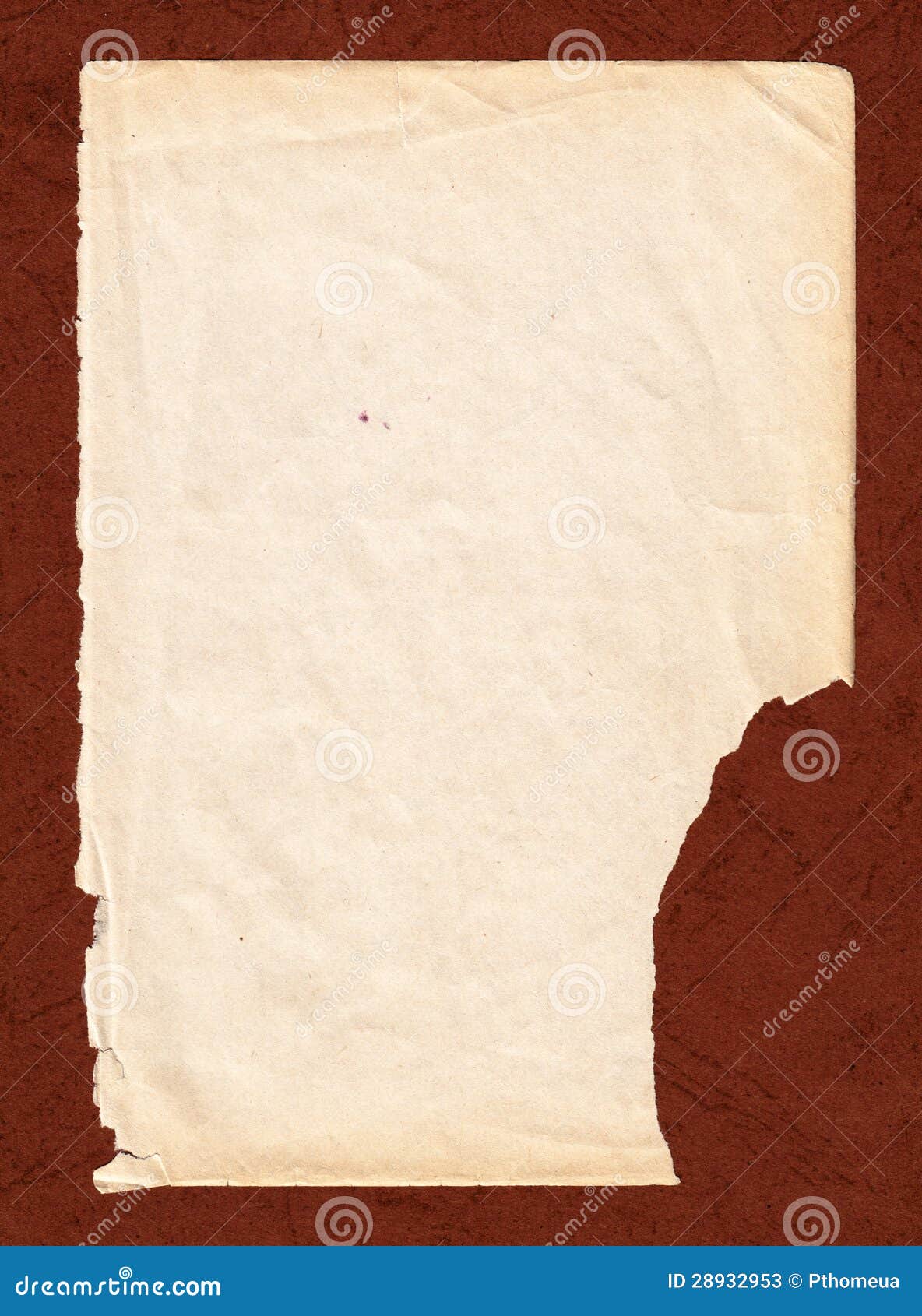 Old Book Paper with Brown Cardboard Background Stock Image - Image of ...