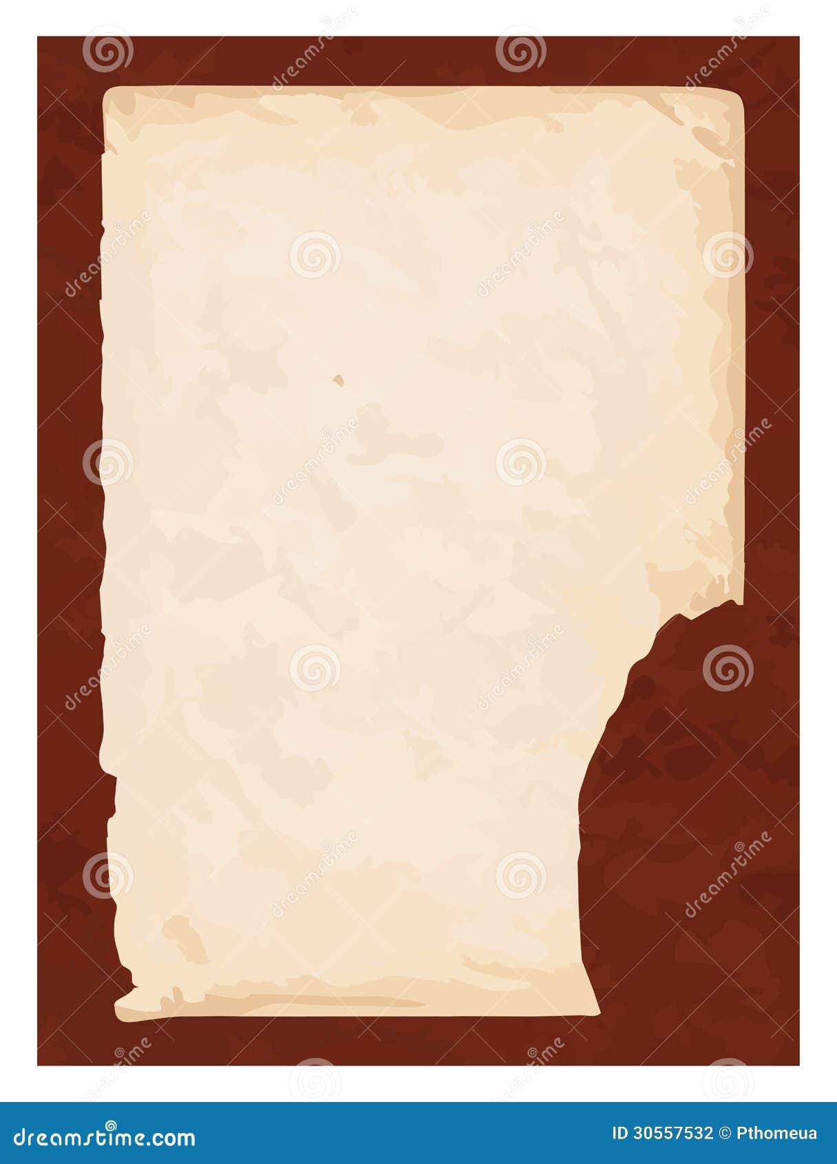 Old Book Paper with Brown Cardboard Background in Vector Stock Vector ...