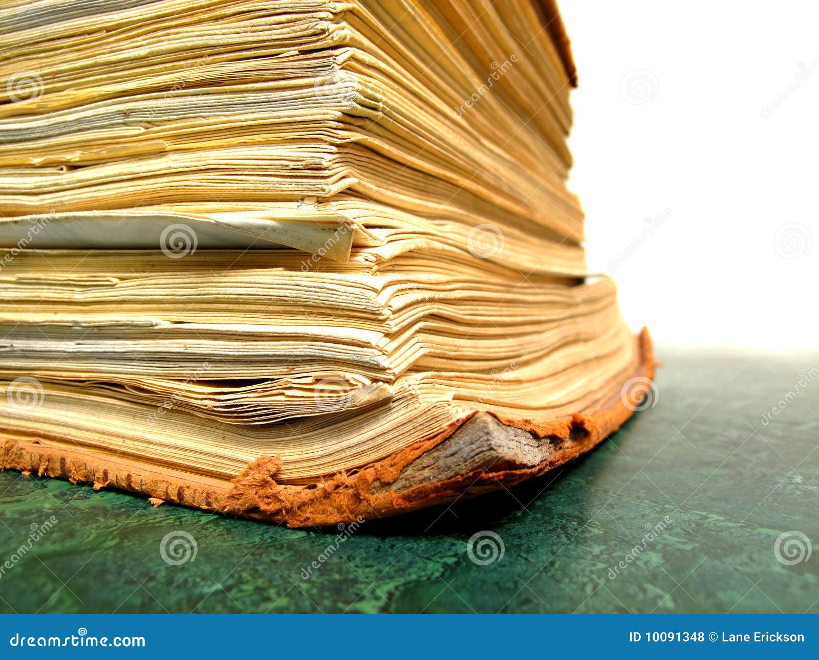 Old Book Paper on Desk stock photo. Image of page, open - 10091348