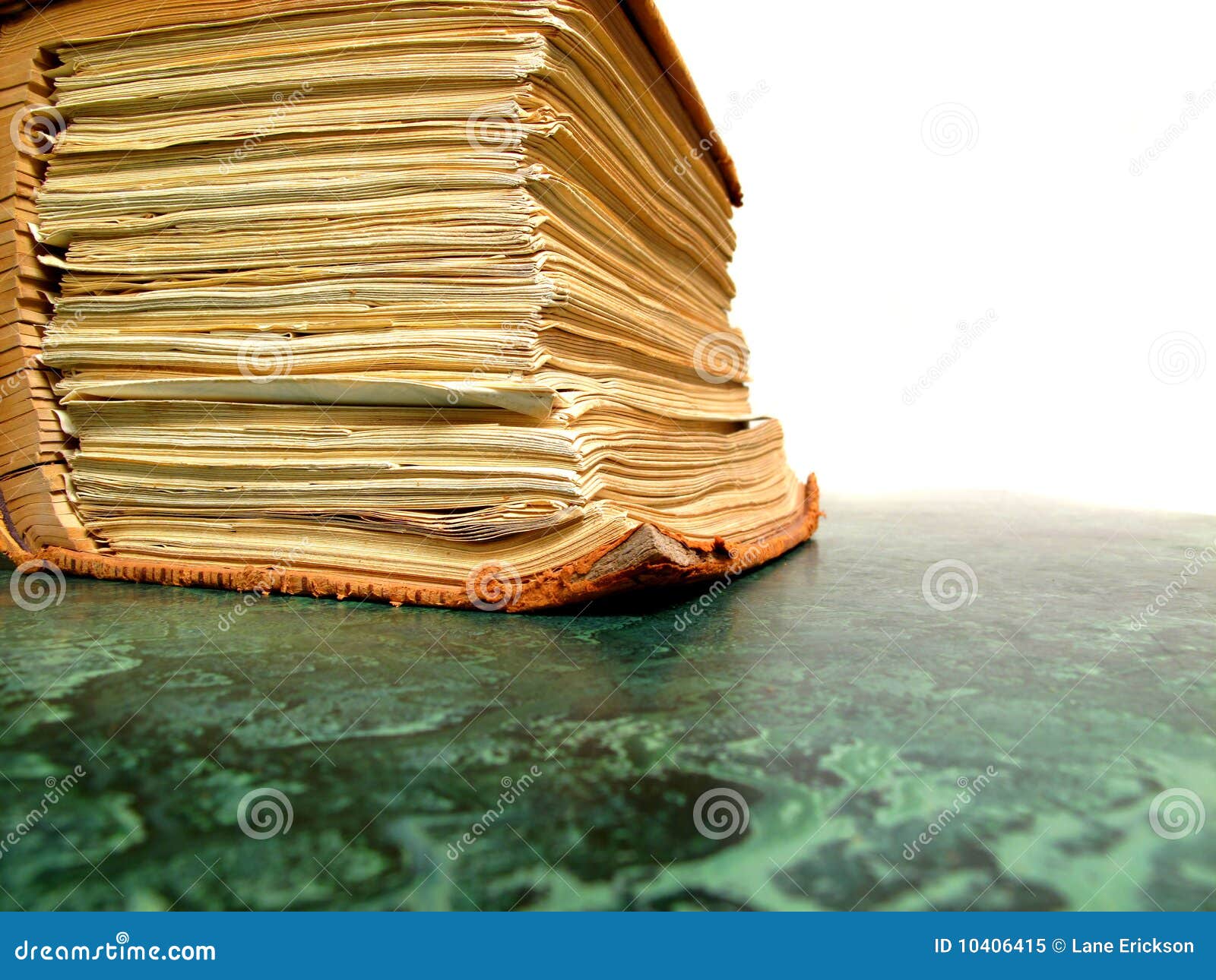 Old Book Paper on Desk stock image. Image of open, background - 10406415