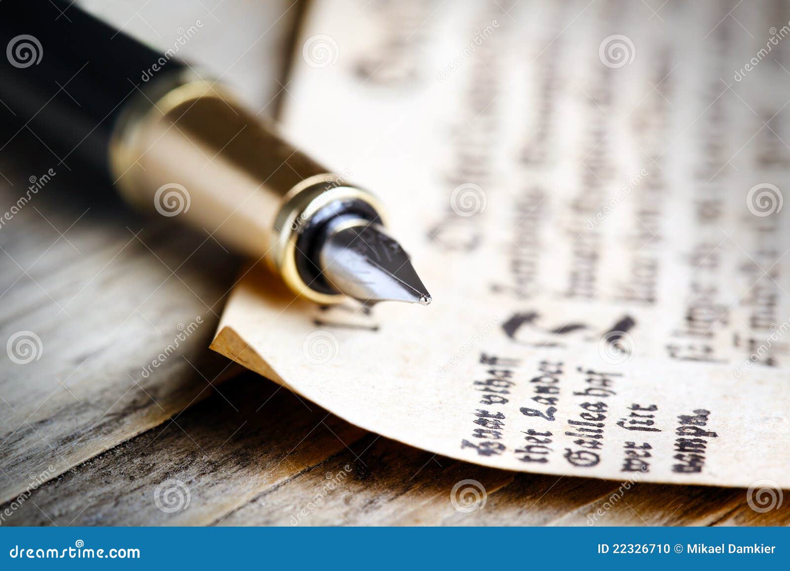 Old book and pen stock photo. Image of business, pencil - 22326710