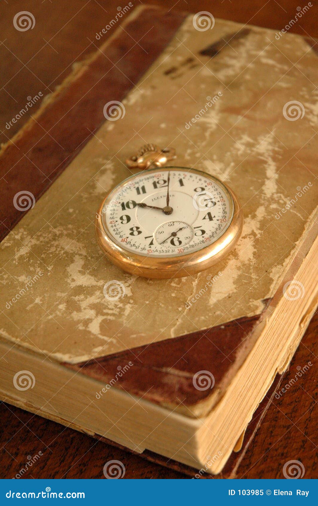 Old book with Pocket Watch stock image. Image of stack - 103985