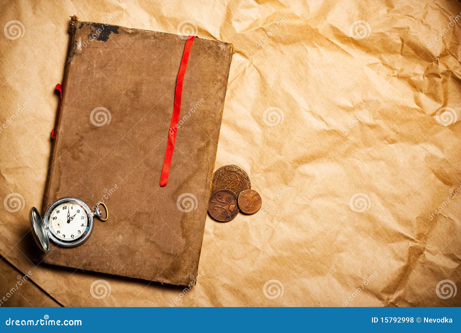 Old book with red bookmark stock photo. Image of bookmark - 15792998