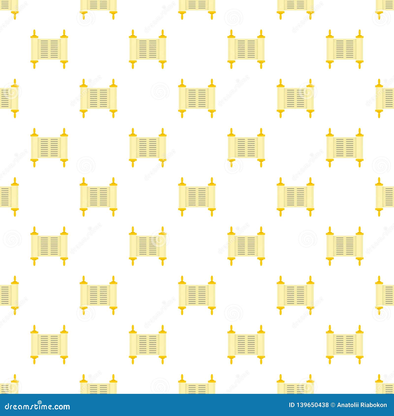 Old Book Rolled Papyrus Pattern Seamless Vector Stock Vector ...