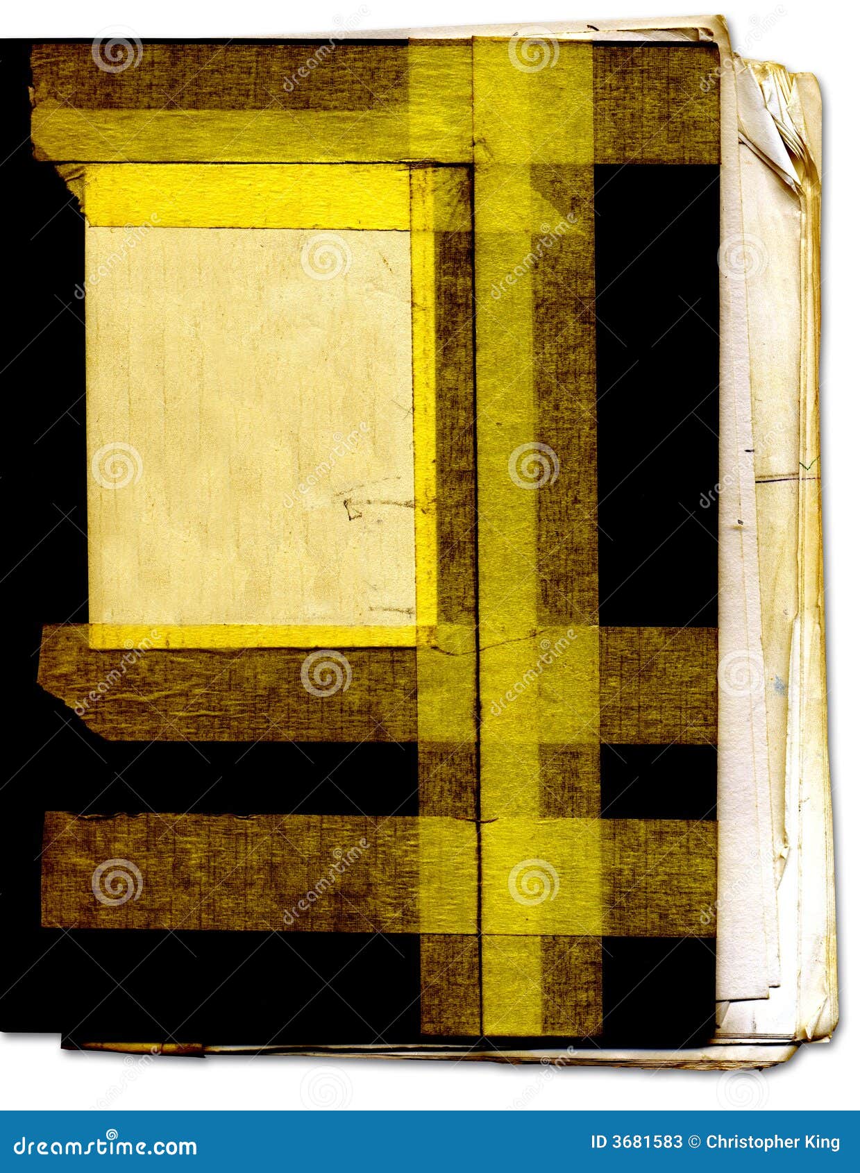 Old Book with Rough Tape Texture Stock Image - Image of letter, black ...