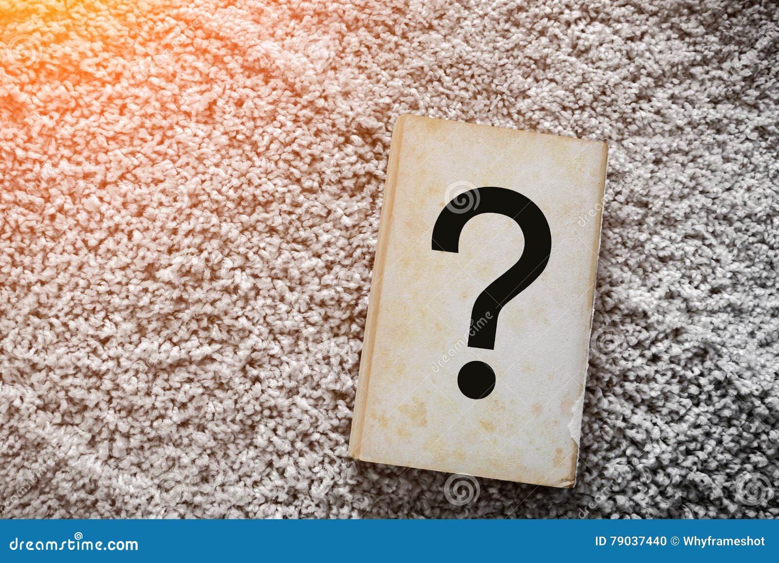 Old Book on Rustic Carpet Texture Stock Photo - Image of page, doubt ...