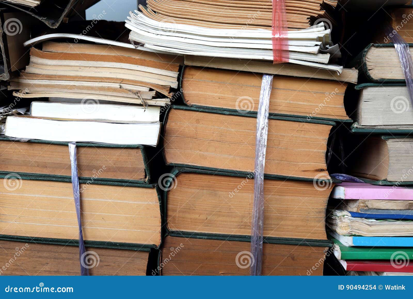 Old book stack stock photo. Image of aged, college, literature - 90494254