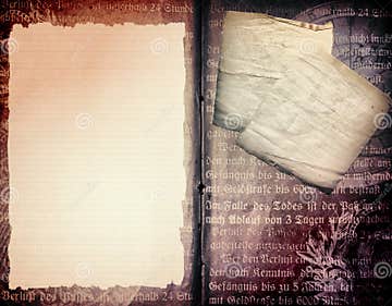 Old book template stock illustration. Illustration of document - 13390842