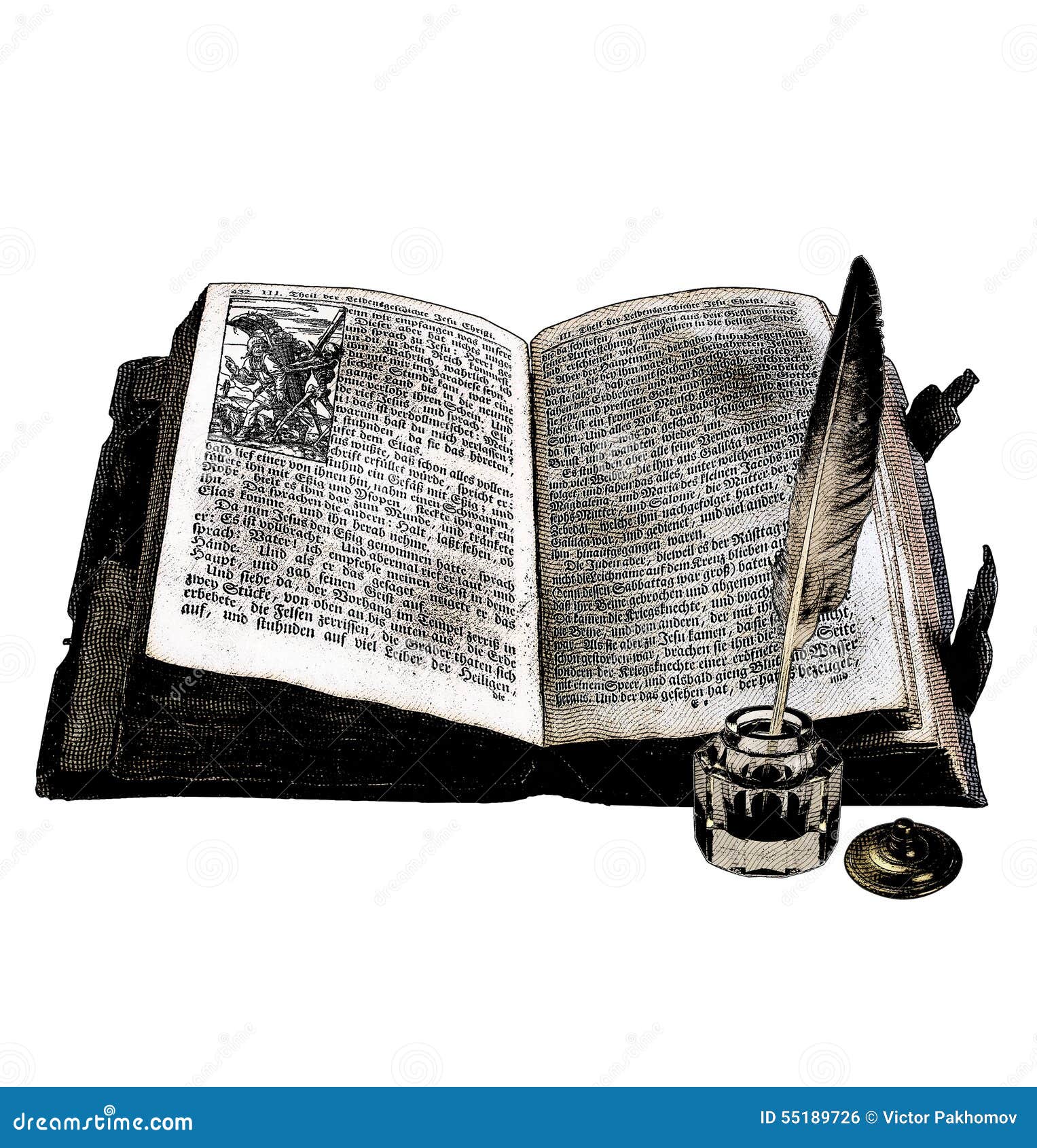 Old book stock illustration. Illustration of illustrations - 55189726