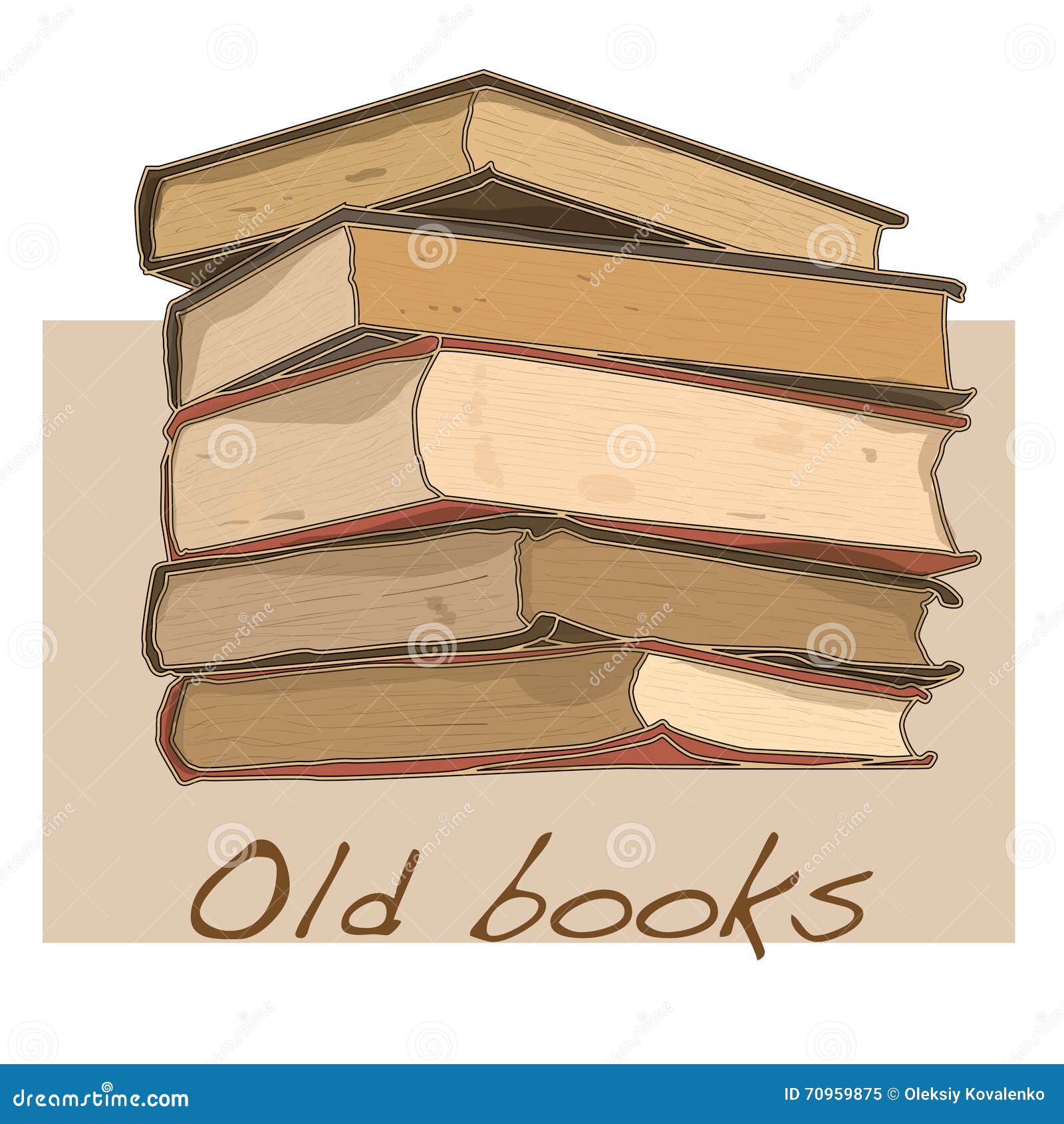 Old book vintage vector stock vector. Illustration of literature - 70959875