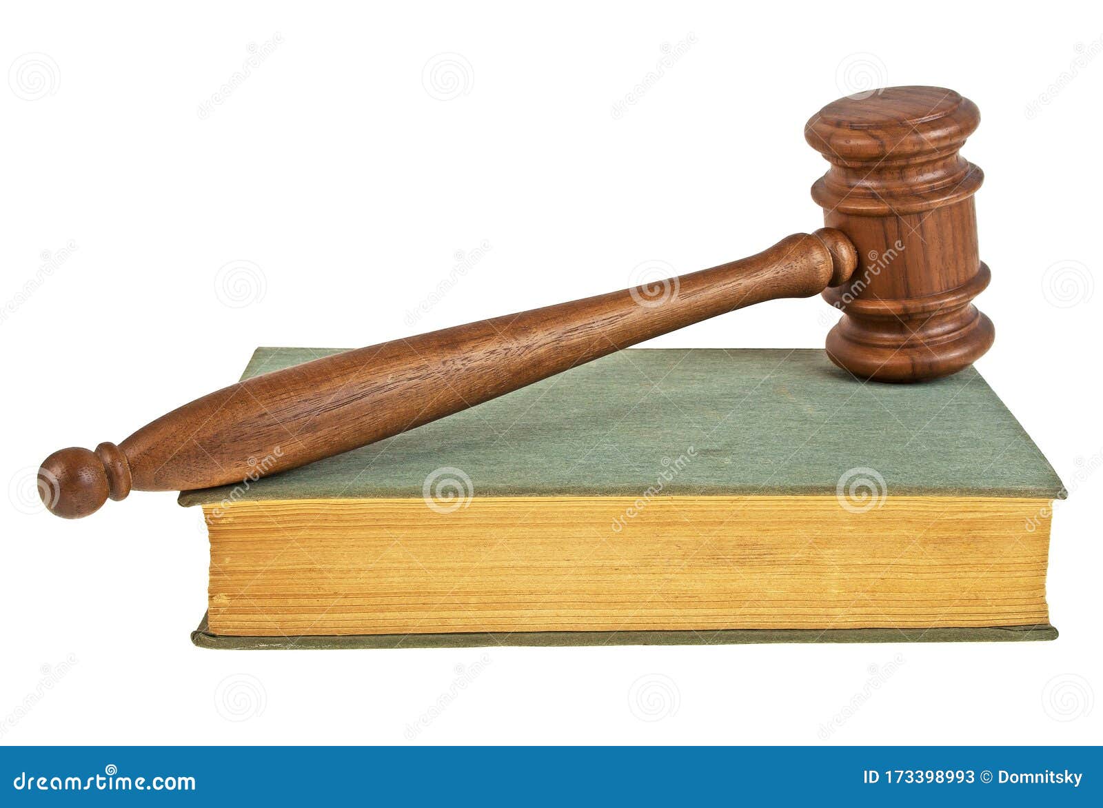 Old Book and Wooden Gavel on White Background Stock Image - Image of ...