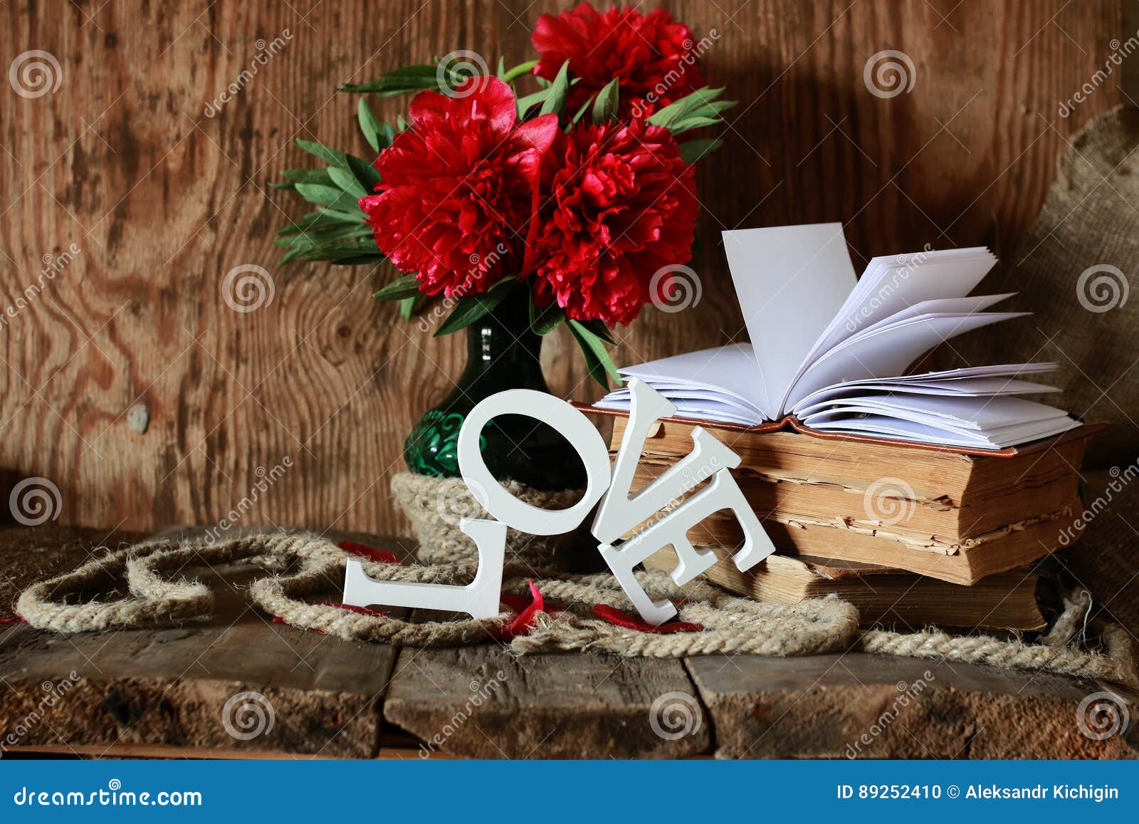 Old book and word love stock photo. Image of book, nature - 89252410