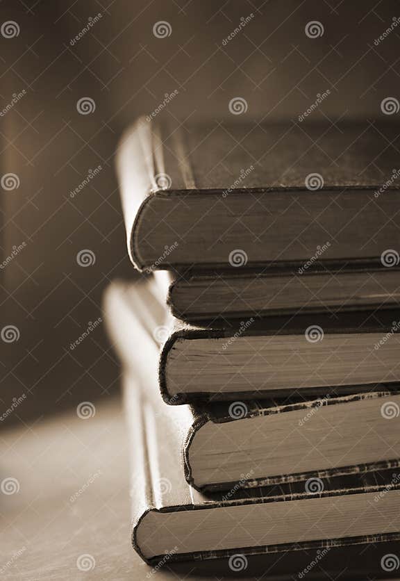 Old Books stock photo. Image of sepia, books, worn, stack - 4034988