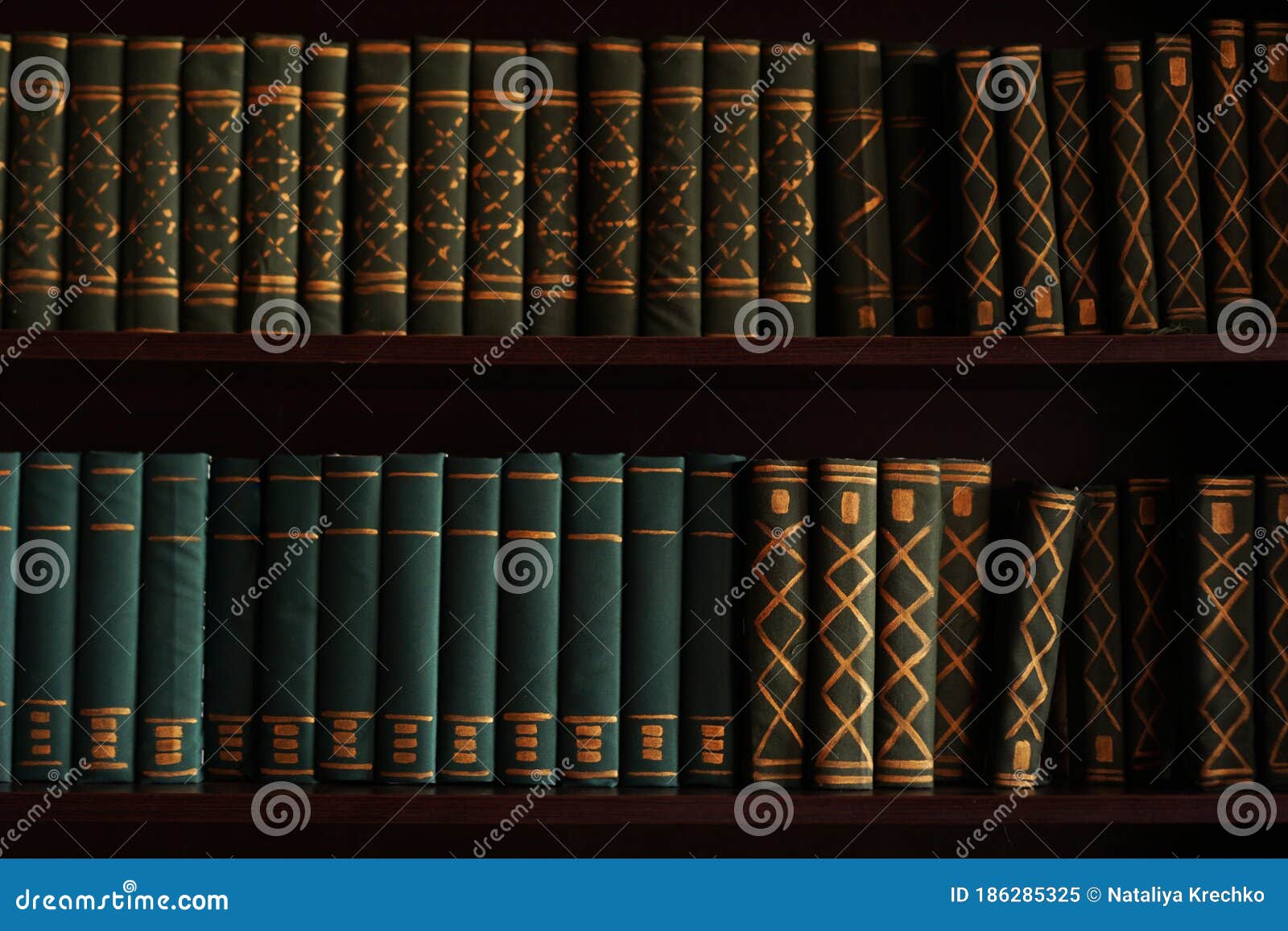 Old Books on an Archival Shelf of Library of Storehouse Stock Image ...