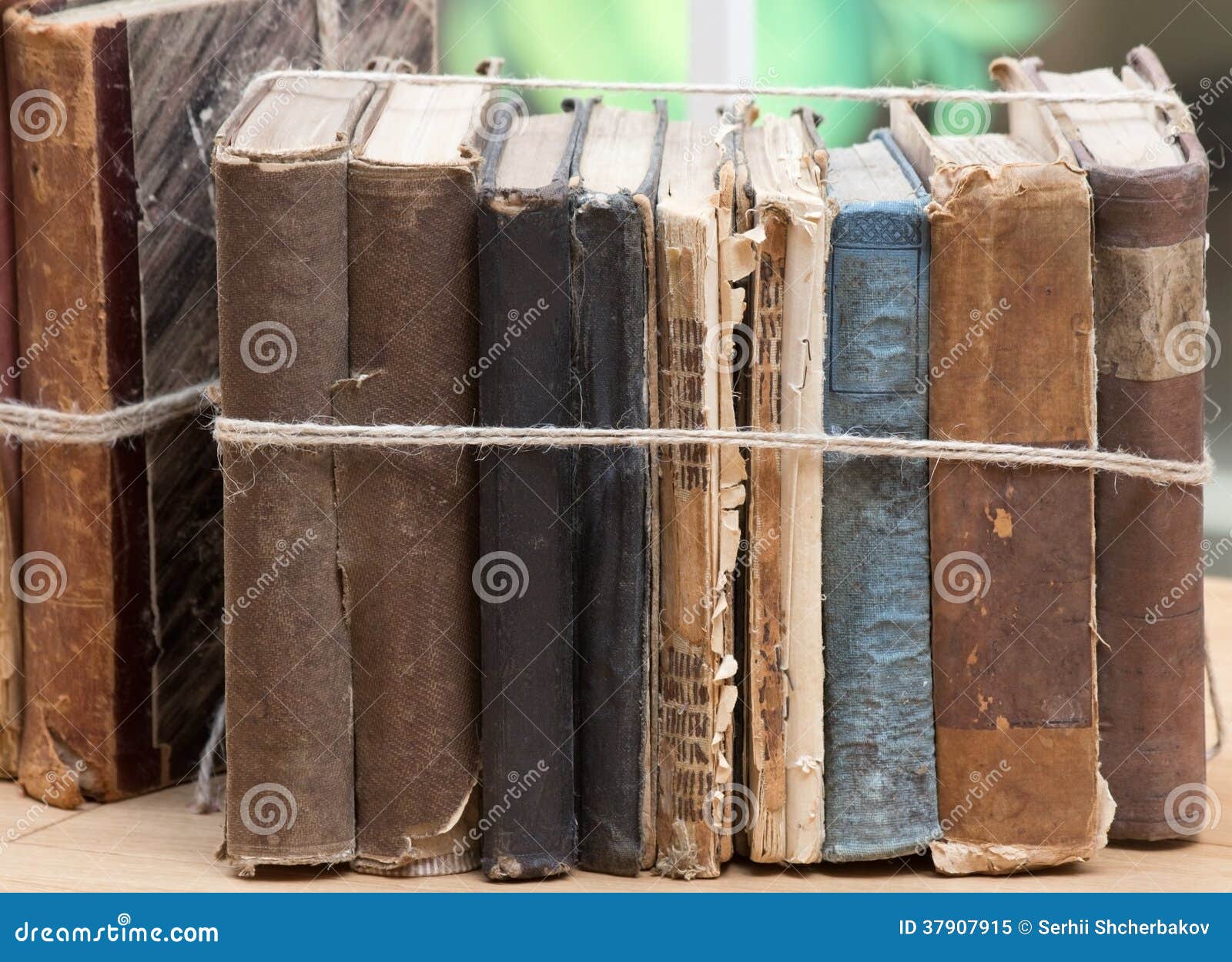 Old books bundle stock image. Image of literature, ragged - 37907915