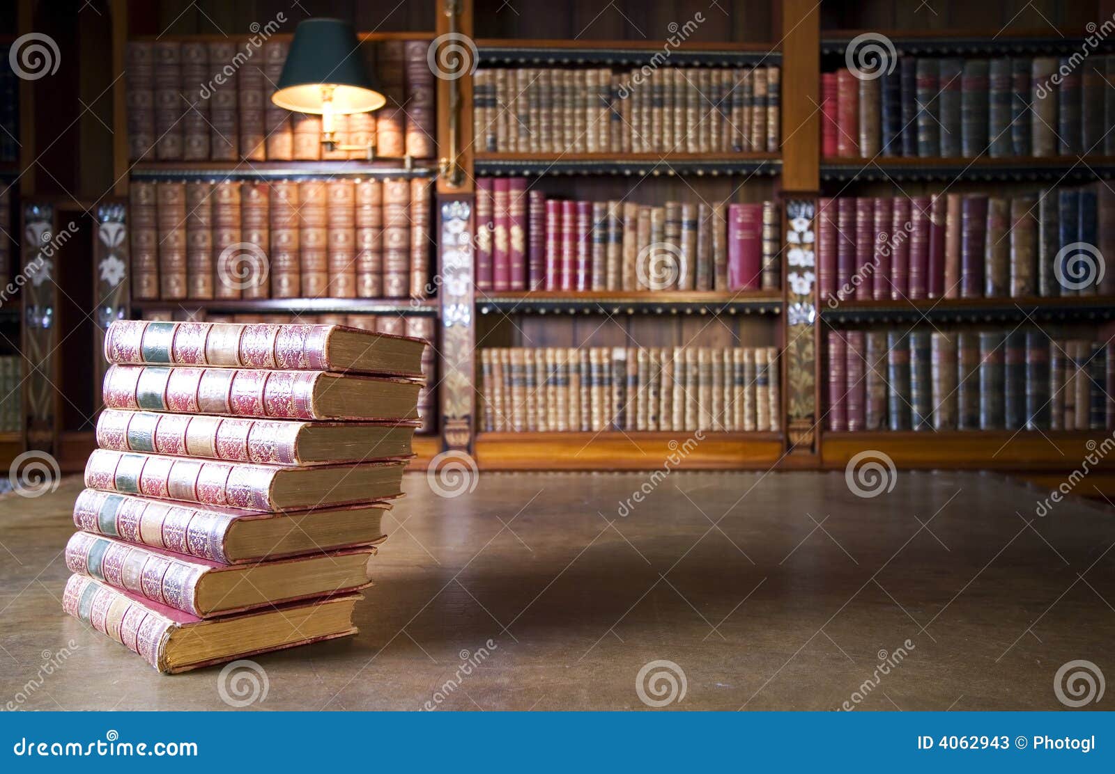 Old Books in Classic Library Stock Image - Image of education, book ...