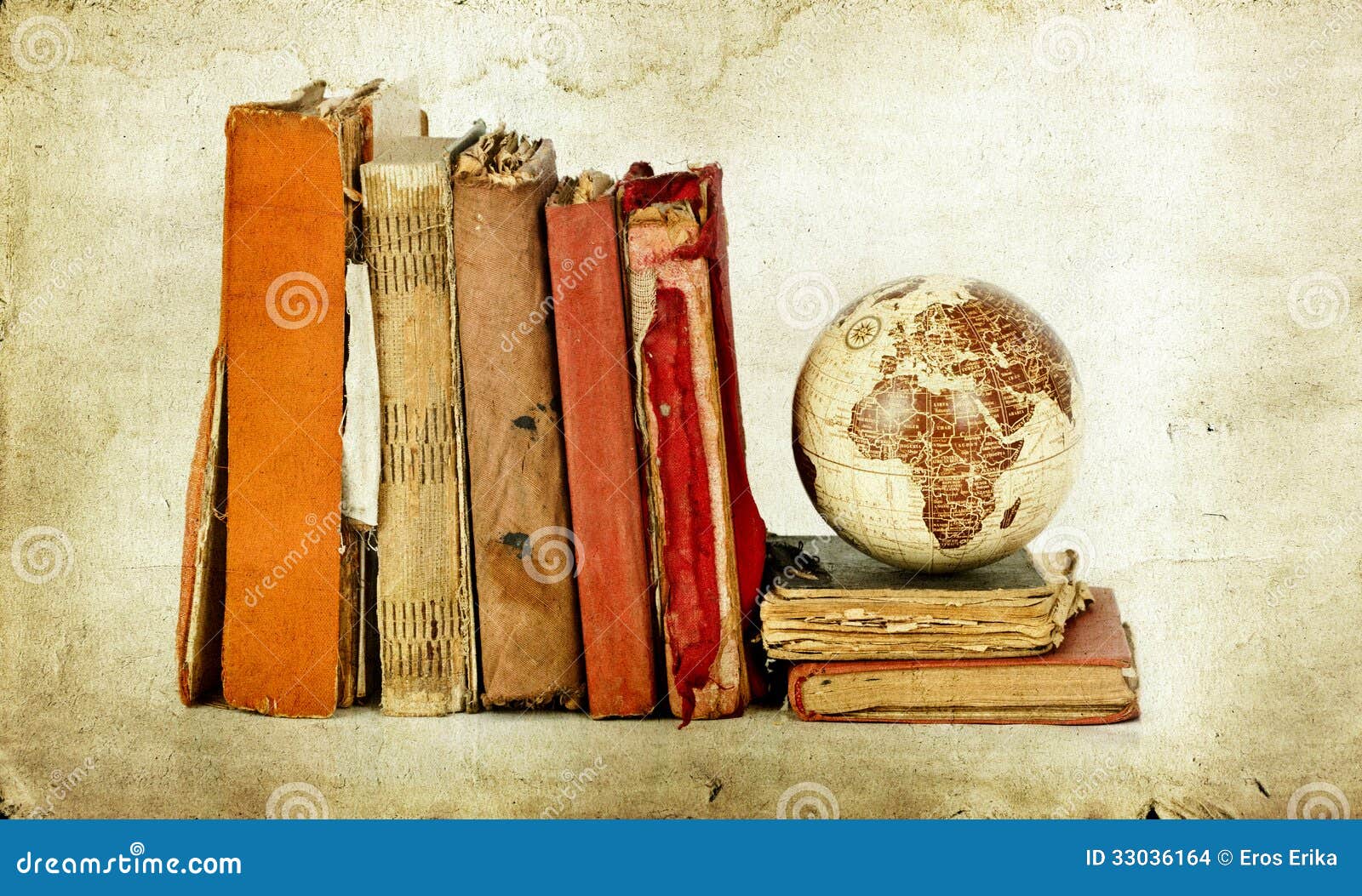 Old books and globe earth stock photo. Image of dictionary - 33036164
