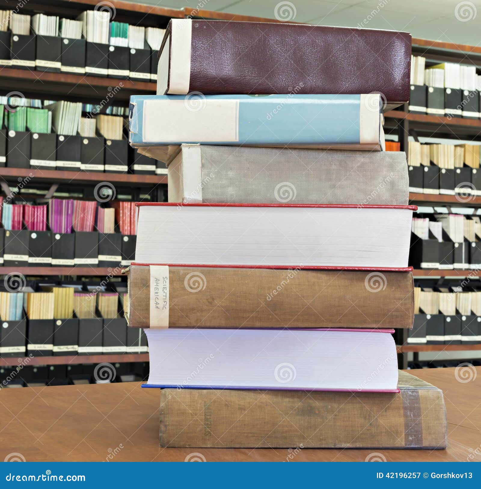 Old Books and Journals in a Library Stock Image - Image of knowledge ...