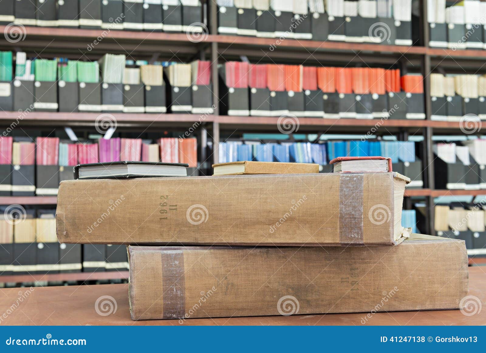 Old Books and Journals in Library Stock Photo - Image of library ...