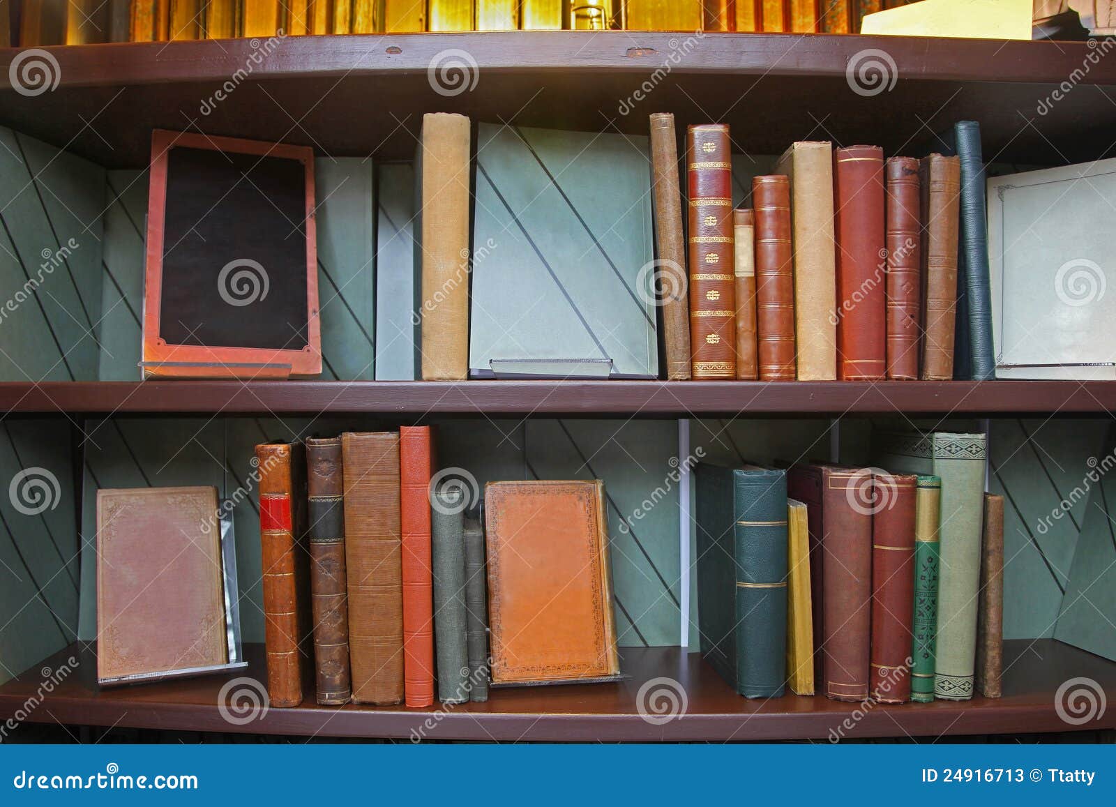 Old books library stock image. Image of antique, wood - 24916713