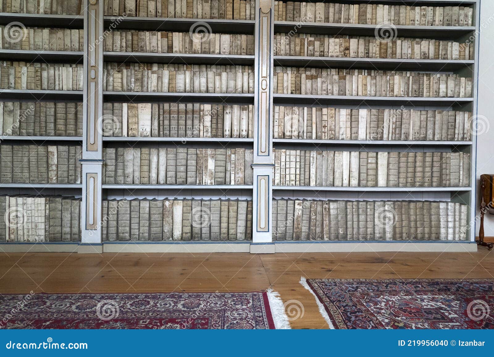 Old books in library editorial image. Image of book - 219956040