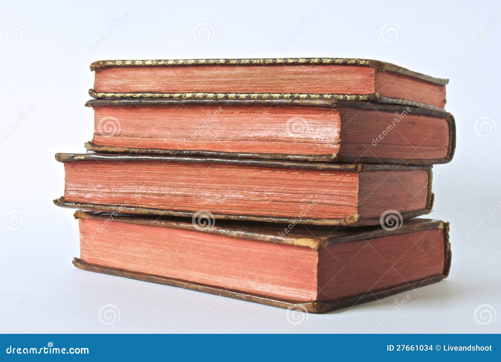 Old Books With Red Pages Stock Photography | CartoonDealer.com #27661034