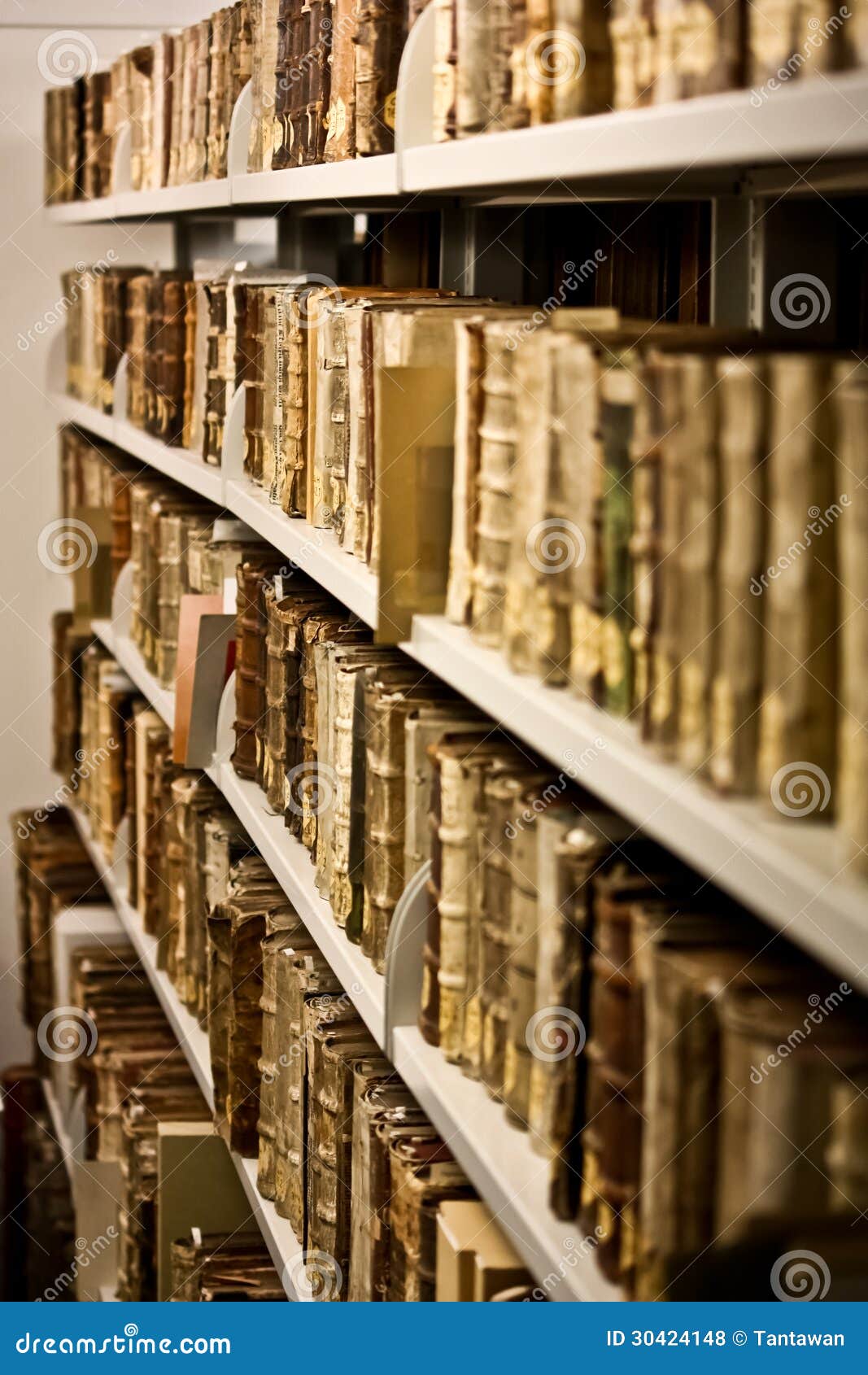 Old books on the shelf stock photo. Image of literature - 30424148