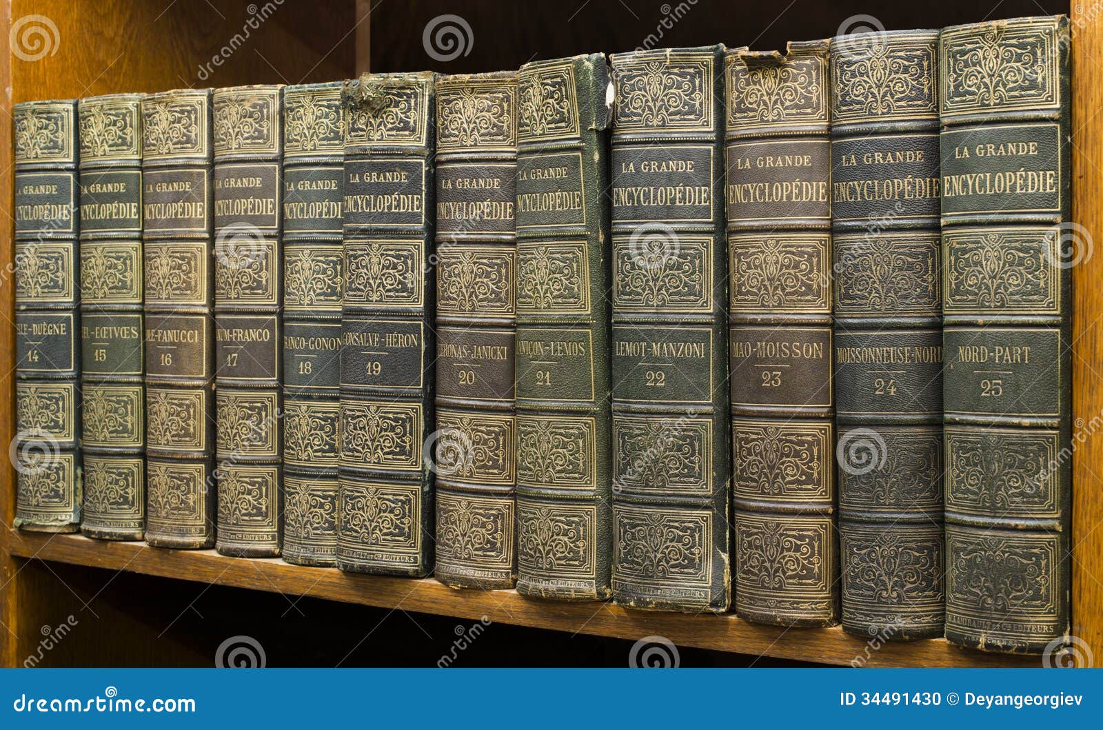 Old books on shelf stock photo. Image of culture, literary - 34491430