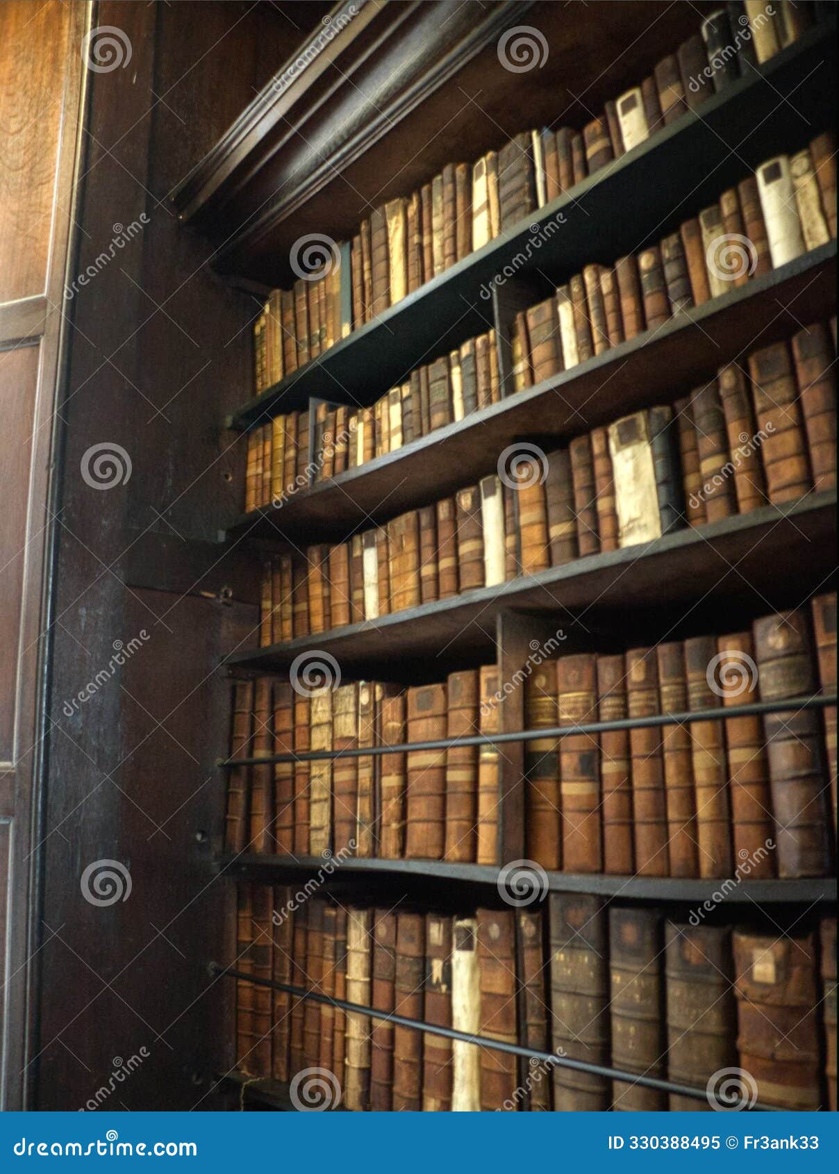 Old books on shelf stock image. Image of historical - 330388495