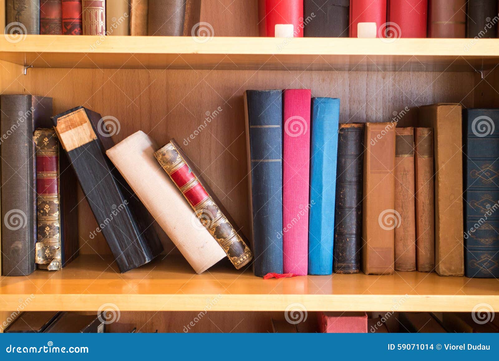 Old books on shelves stock photo. Image of antique, bookstore - 59071014