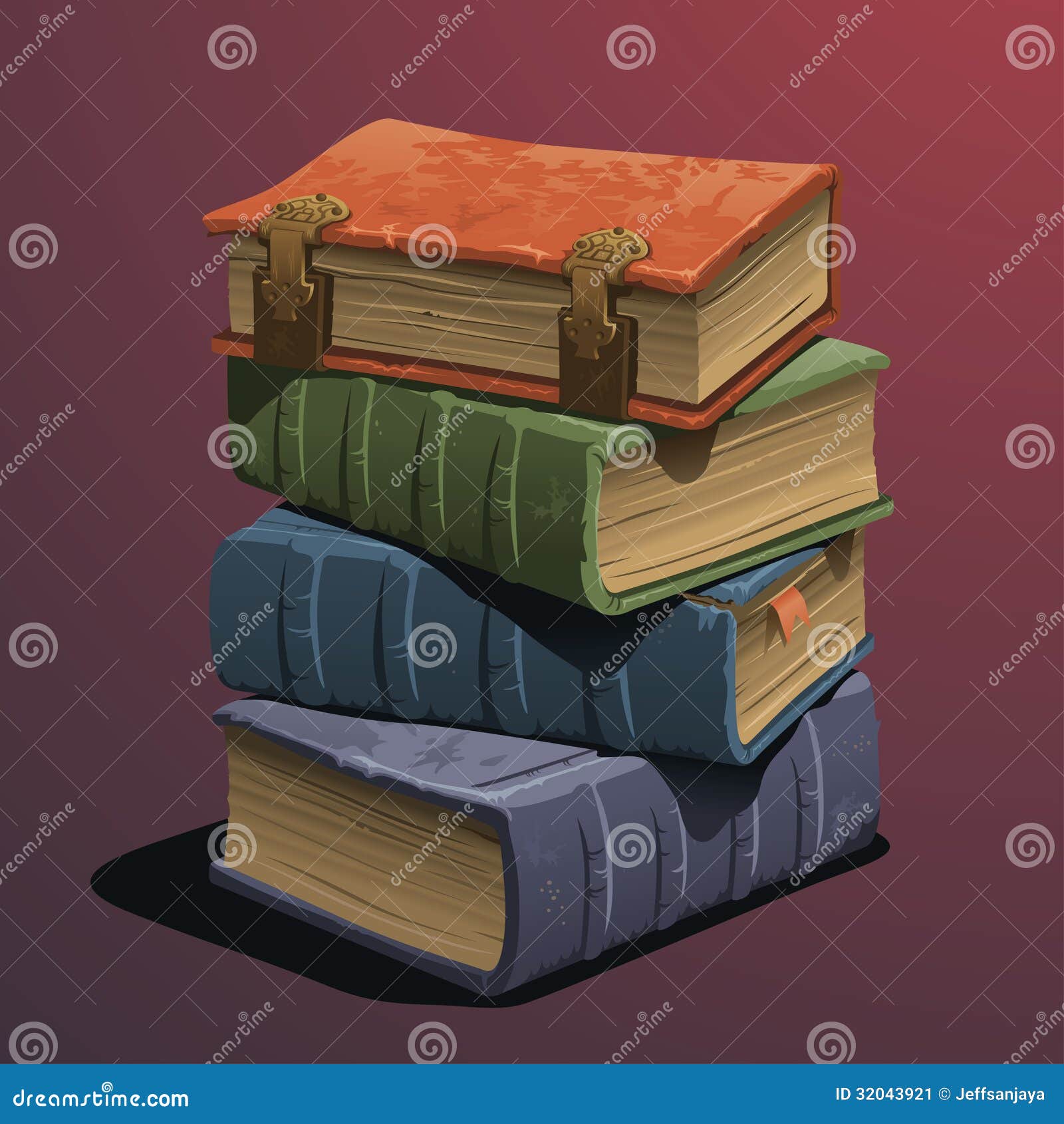 BOOKS ARRANGE NEATLY ON A BOOKSHELF WITH A PASTEL BACKGROUND Stock ...