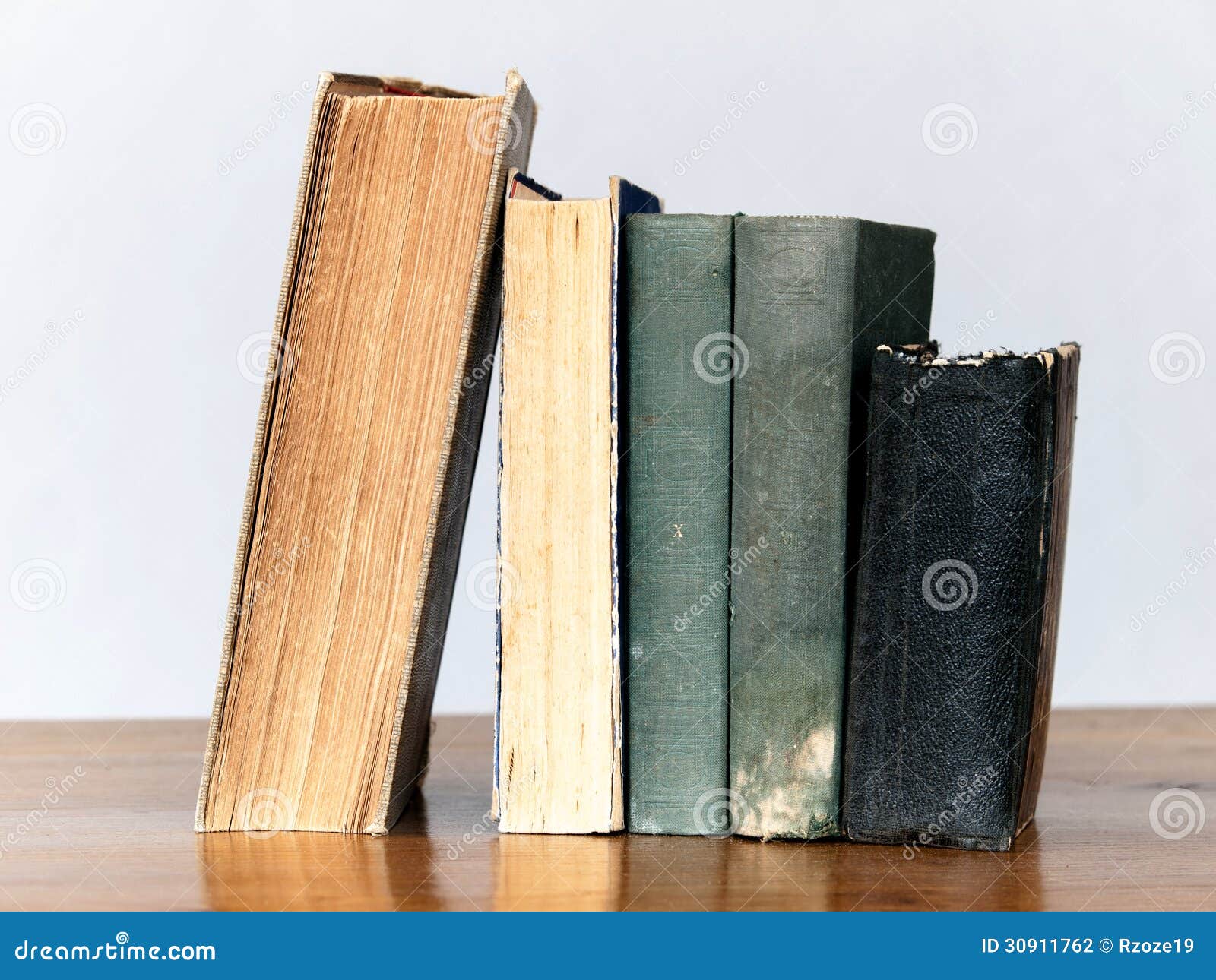 Old books on table stock photo. Image of cover, collection - 30911762