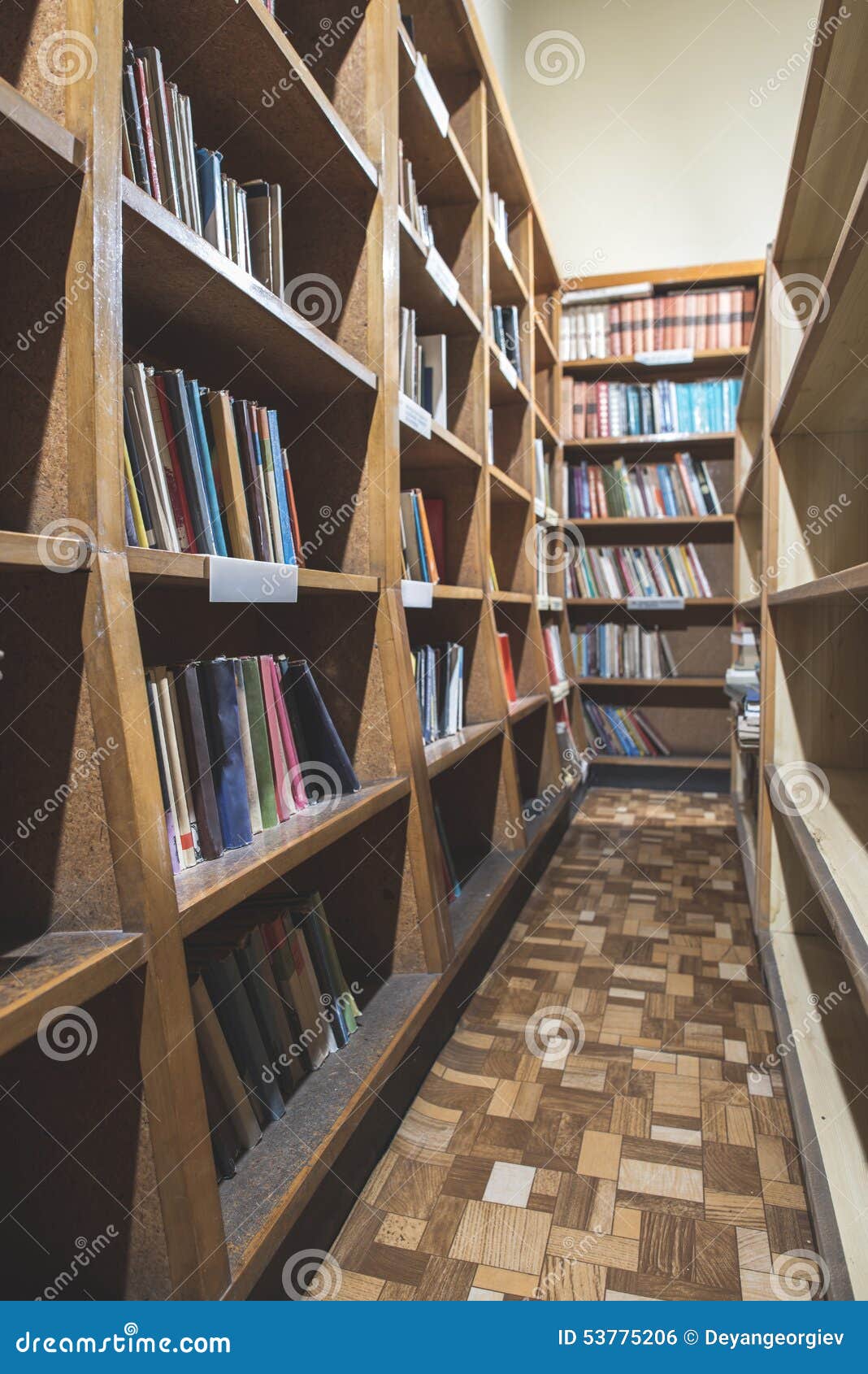 Old Books in a Vintage Library Stock Photo - Image of classic, retro ...
