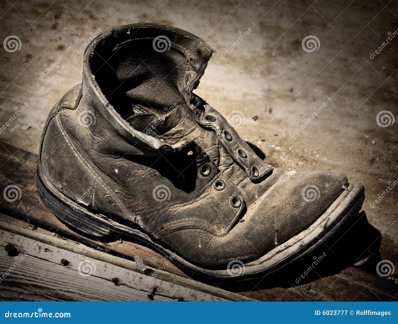 Old Boot stock image. Image of sole, black, rough, military - 6023777