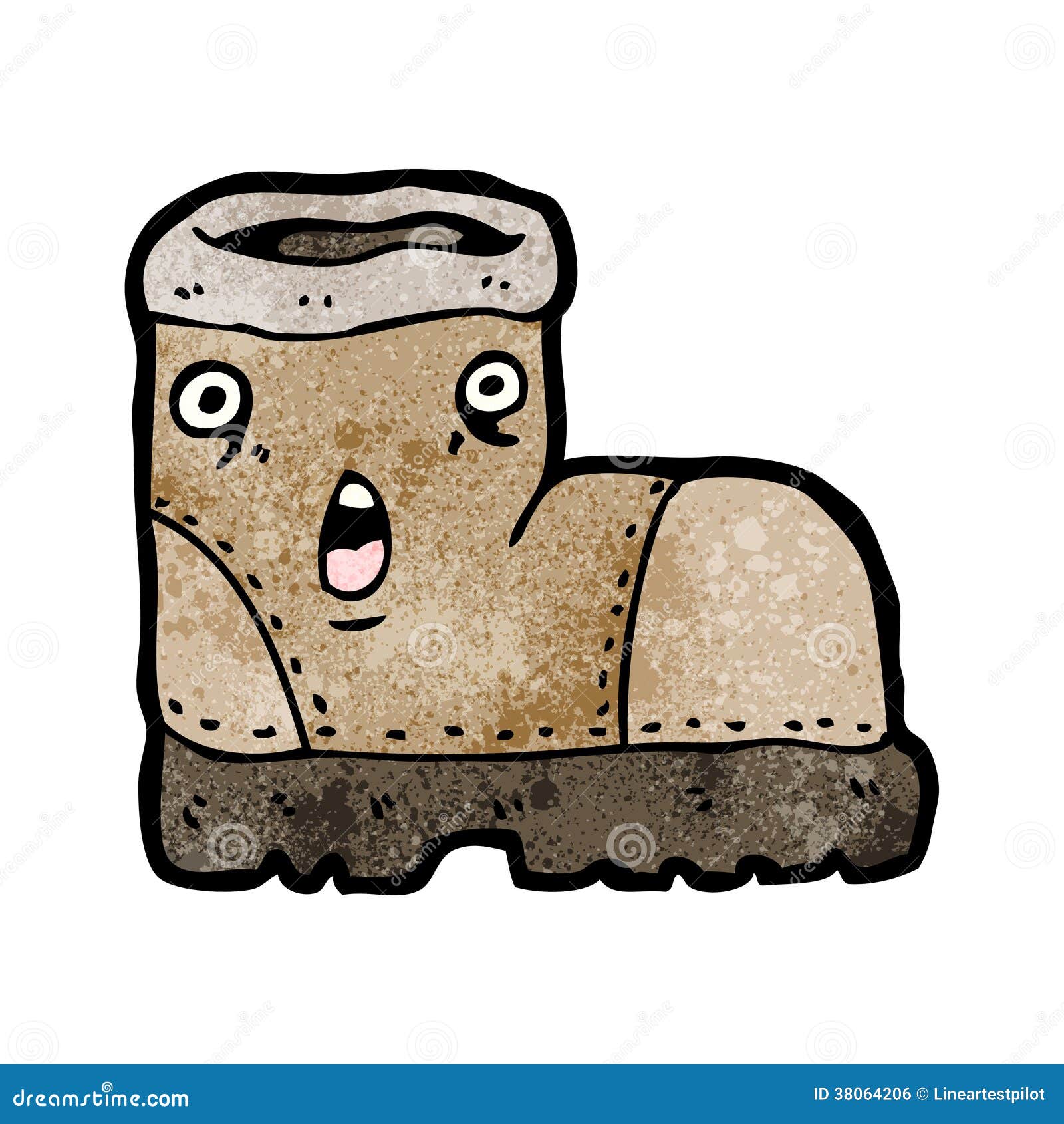 Old boot cartoon character stock vector. Illustration of sketch - 38064206