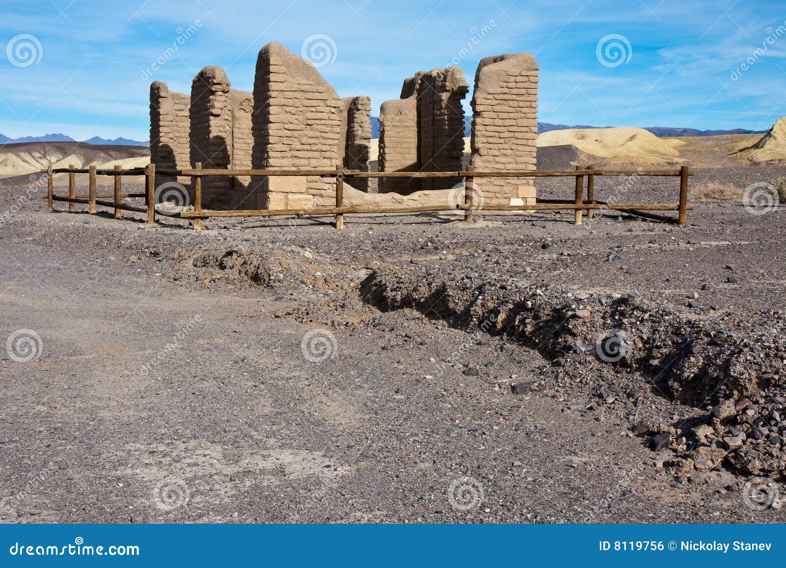 Old Borax Mine Site stock photo. Image of desert, rock - 8119756