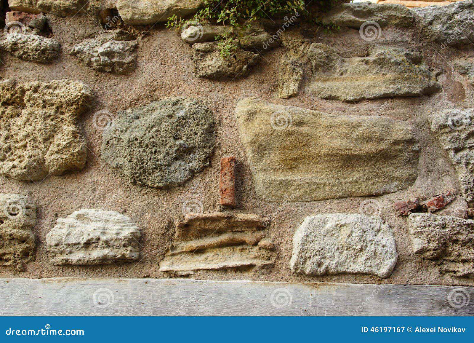 Old Boulder Wall stock image. Image of aged, round, rock - 46197167