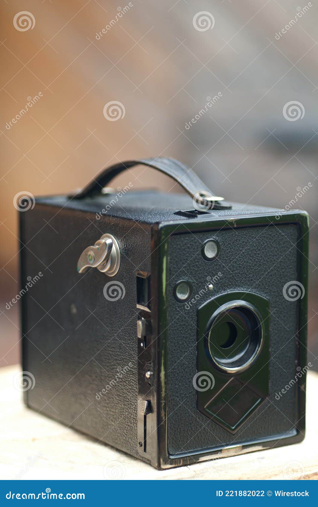 Old vintage pinhole camera stock photo. Image of design - 221882022