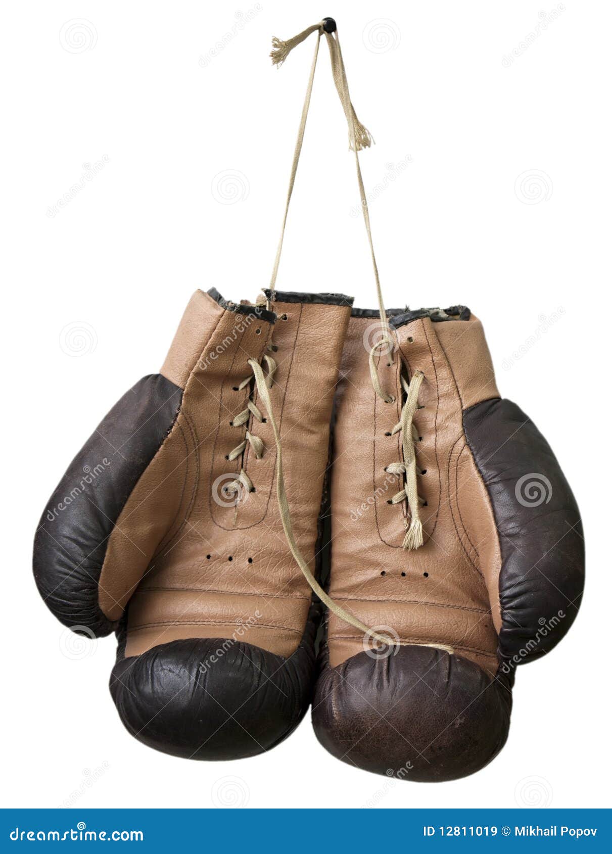 Old boxing gloves stock image. Image of fighting, equipment - 12811019