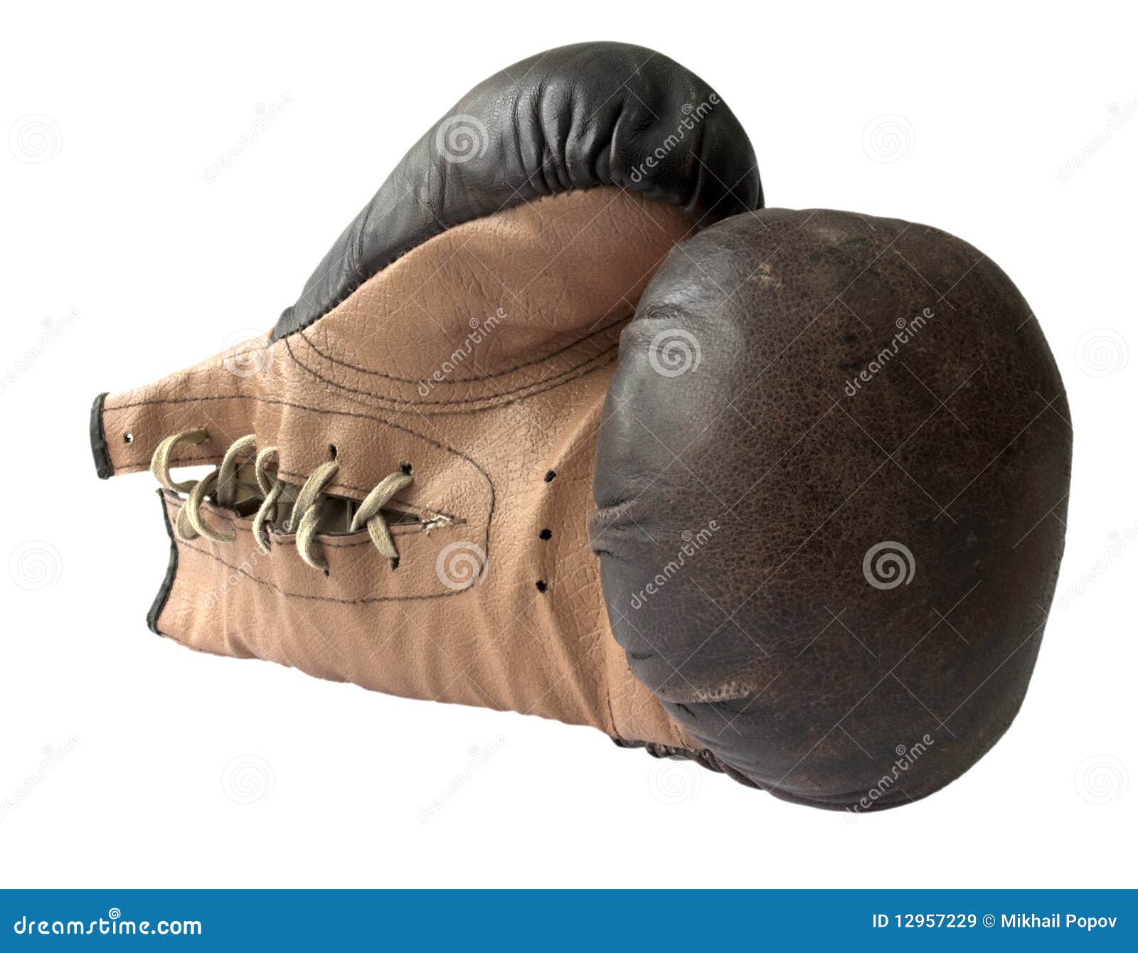 Old boxing gloves stock image. Image of fitness, mittens - 12957229