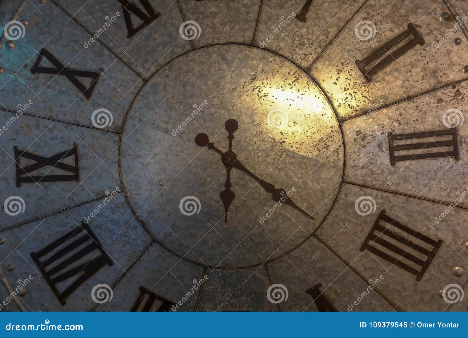 Old brass clock and time stock image. Image of clock - 109379545